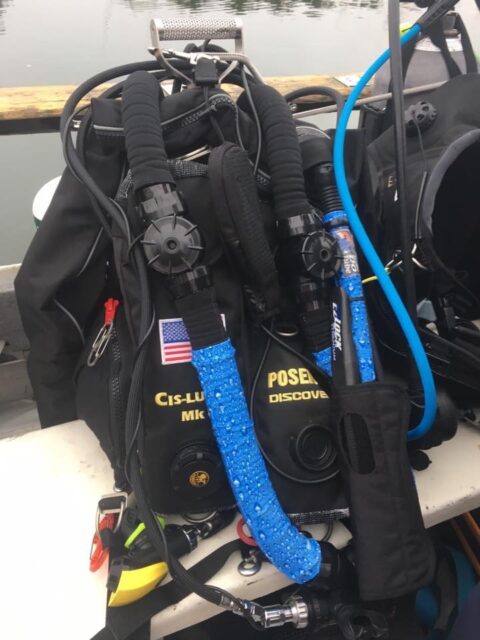 ScubaDo Rebreather Loop Cover, BCD Inflator Hose, Ponytail